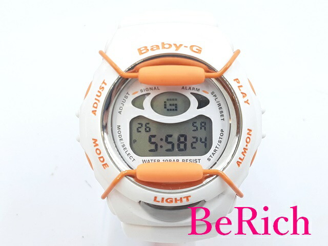 【楽天市場】カシオ CASIO G-SHOCK Baby-G 腕時計 BGM-100 白 ホワイト 文字盤 SS 樹脂 レザー ブレス ロゴ ...