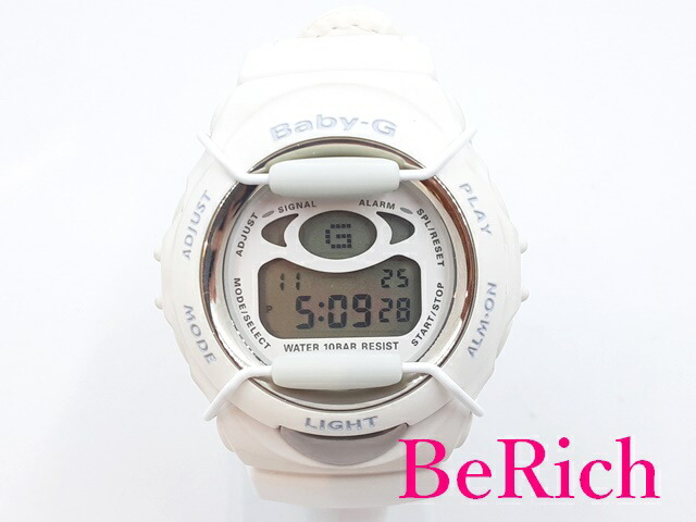 【楽天市場】カシオ CASIO G-SHOCK Baby-G 腕時計 BGM-100 白 ホワイト 文字盤 SS 樹脂 レザー ブレス ロゴ ...