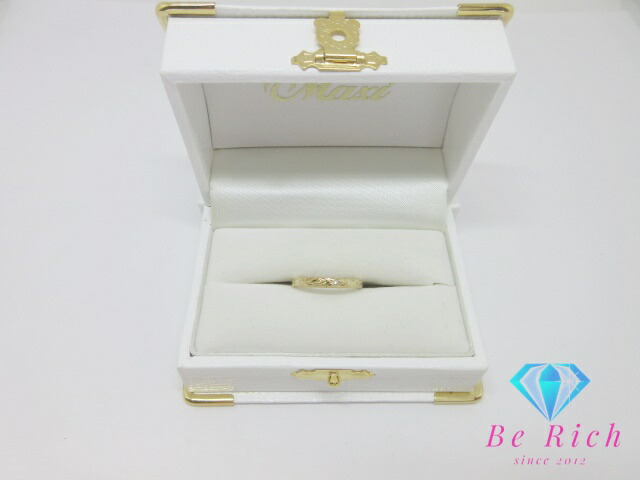 【楽天市場】Maxi マキシ 14K YG ダイヤモンド 0.01ct 付 ハワイアン ジュエリー リング 指輪 8.5号 K14 14金 585 イエロー ゴールド トラディショナル ...
