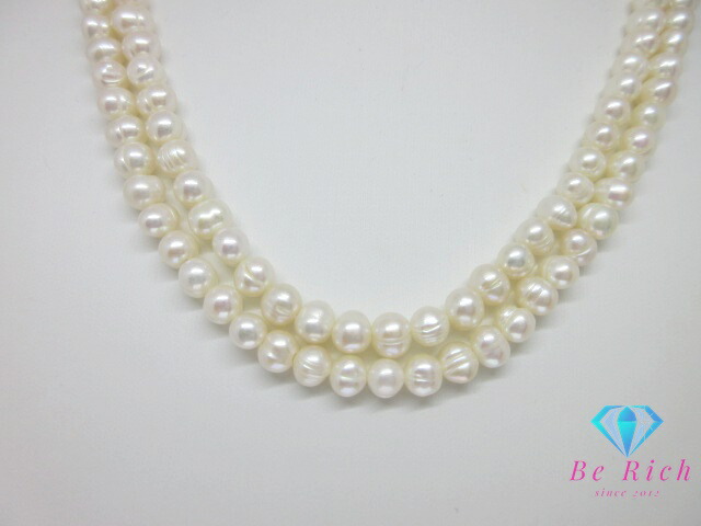 【楽天市場】14K K14 YG 淡水 バロック パール 真珠 2連 デザイン ネックレス ペンダント 白 14金 585 イエローゴールド 宝石 ジュエリー アクセサリー 【中古】【送料無料 ...