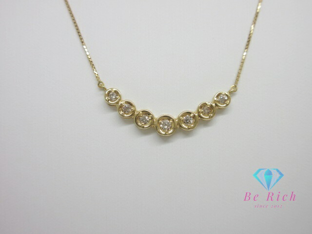 【楽天市場】K18 YG ダイヤモンド 0.30ct 付 ネックレス ペンダント 18金 750 イエロー ゴールド 宝石 メレ ジュエリー アクセサリー 【中古】【送料無料】 th12677 ...