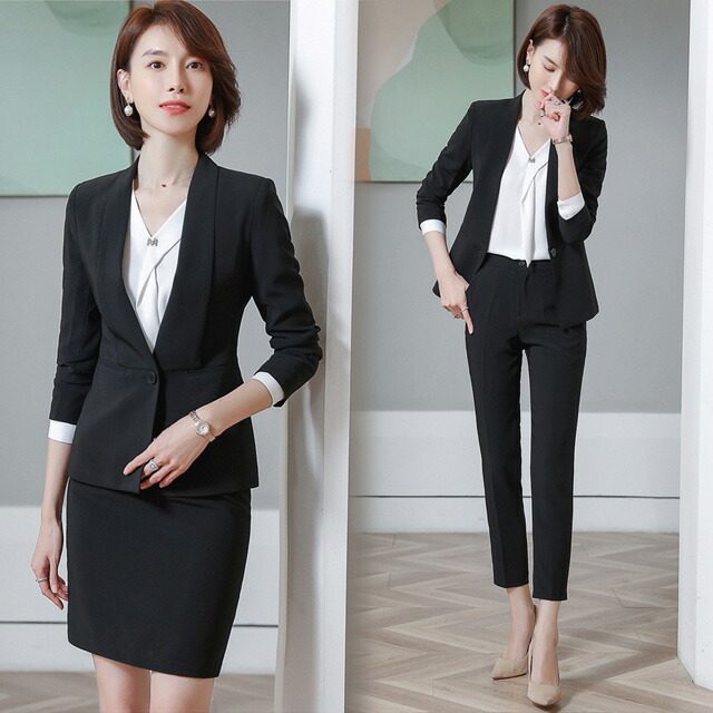 【楽天市場】スーツ レディース ブラック フォーマル ビジネススーツ パンツスーツ スカートスーツ 黒 ブルー 通勤 OL オフィススーツ ...