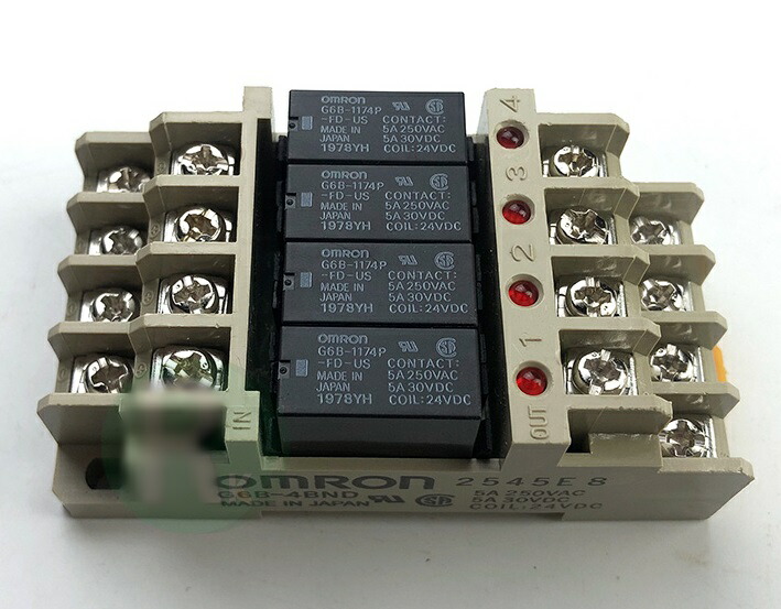 【楽天市場】新品 オムロン Omron製ターミナル リレー G6b 4bnd 24v 00158:ビサイドセキショップ15