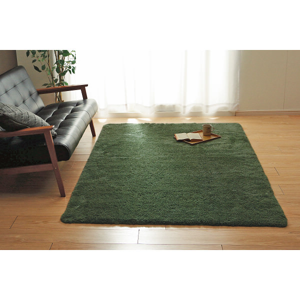 【楽天市場】洗えるシャギーラグ グリーン｜ラグ 敷物 インテリア ご自宅用 プレゼント 贈り物 ギフト 贈答用 高級贈答品 カタログギフト ...