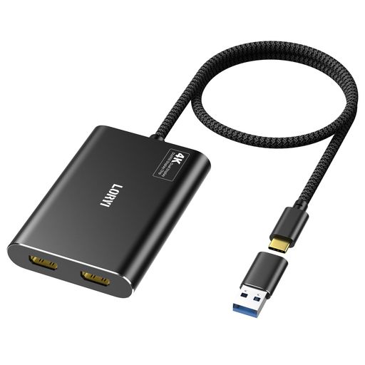 【楽天市場】DISPLAYLINKUSB/USB-CTOデュアルHDMI変換アダプター4K@60HZHDMI拡張M1/M2/M3MAC対応 ...