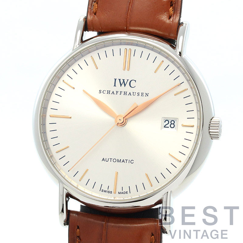 【楽天市場】【OH済】アイダブリューシー 【IWC】 ポートフィノ オートマティック IW356303 メンズ シルバー ステンレススティール ...