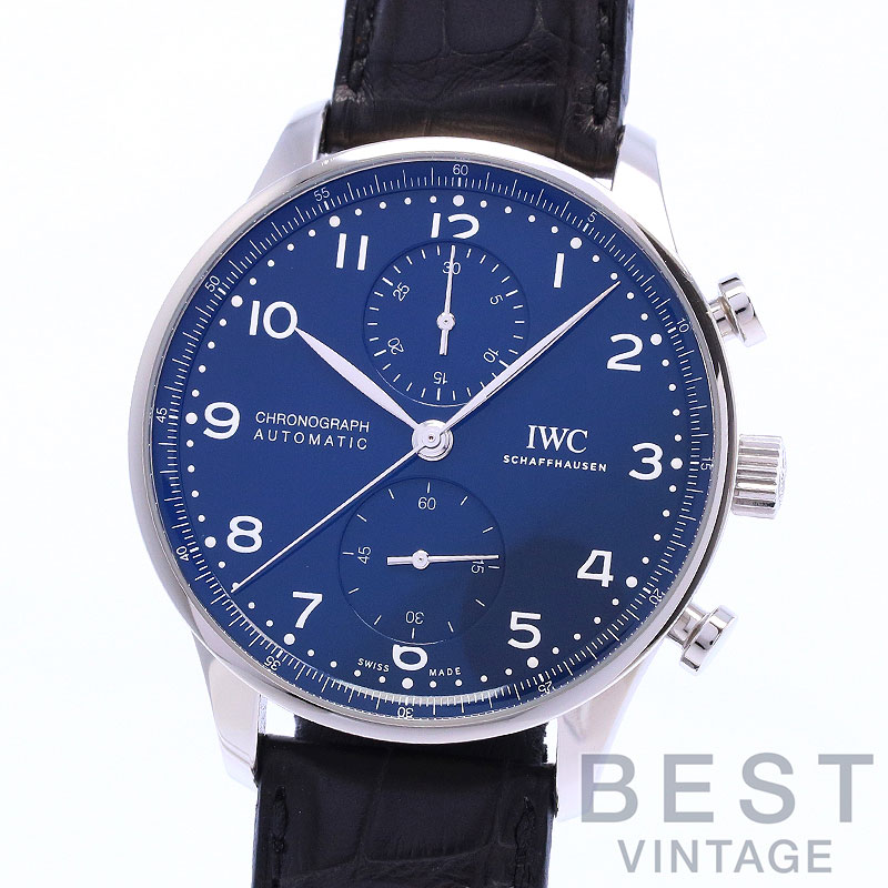【楽天市場】アイダブリューシー 【IWC】 ポルトギーゼクロノグラフ “150イヤーズ” 限定 IW371601 メンズ ブルー ステンレス ...