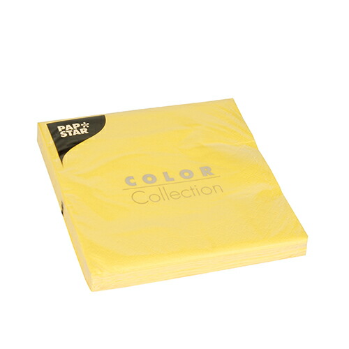 【楽天市場】PAPSTAR ペーパーナプキン 無地 イエロー ランチサイズ 33x33cm 20枚入 紙ナプキン デコパージュ おしゃれ ...