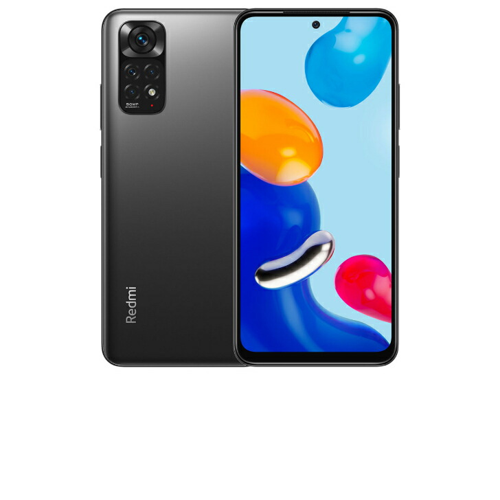 【楽天市場】シャオミ Xiaomi Redmi Note 11 Graphite Gray グラファイトグレー 4GB/64GB Simフリー ...