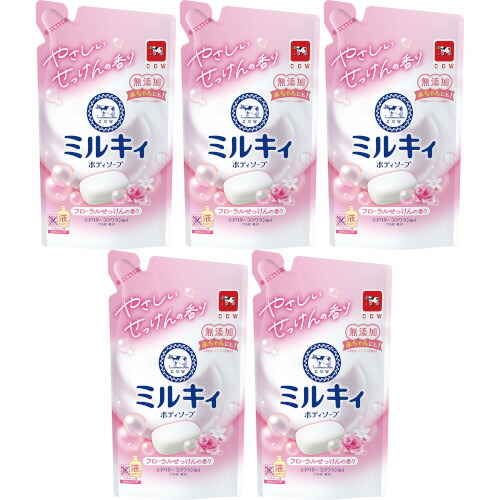 【楽天市場】ミルキィボディソープ フローラルせっけんの香り 詰替用 360ml【5個セット】(4901525011679-5)：ベストHBI