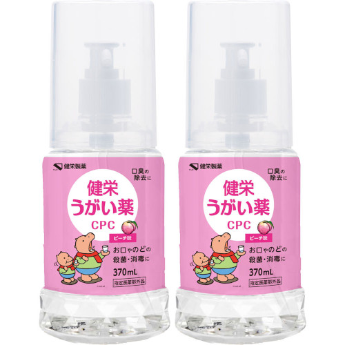 【楽天市場】健栄うがい薬CPC ピーチ味 370ml【2個セット】(4987286418292-2)：ベストHBI
