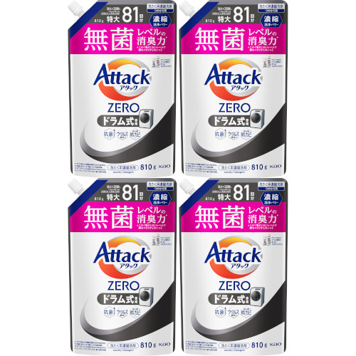 【楽天市場】アタックZERO ドラム式専用 つめかえ用 810g【4個セット】(4901301435620-4)：ベストHBI