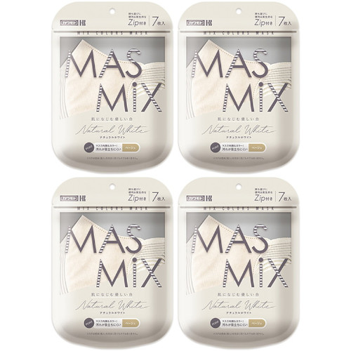 【楽天市場】MASMiX(マスミックス) ナチュラルホワイト 7枚【4個セット】【メール便】(4987601584671-4)：ベストHBI
