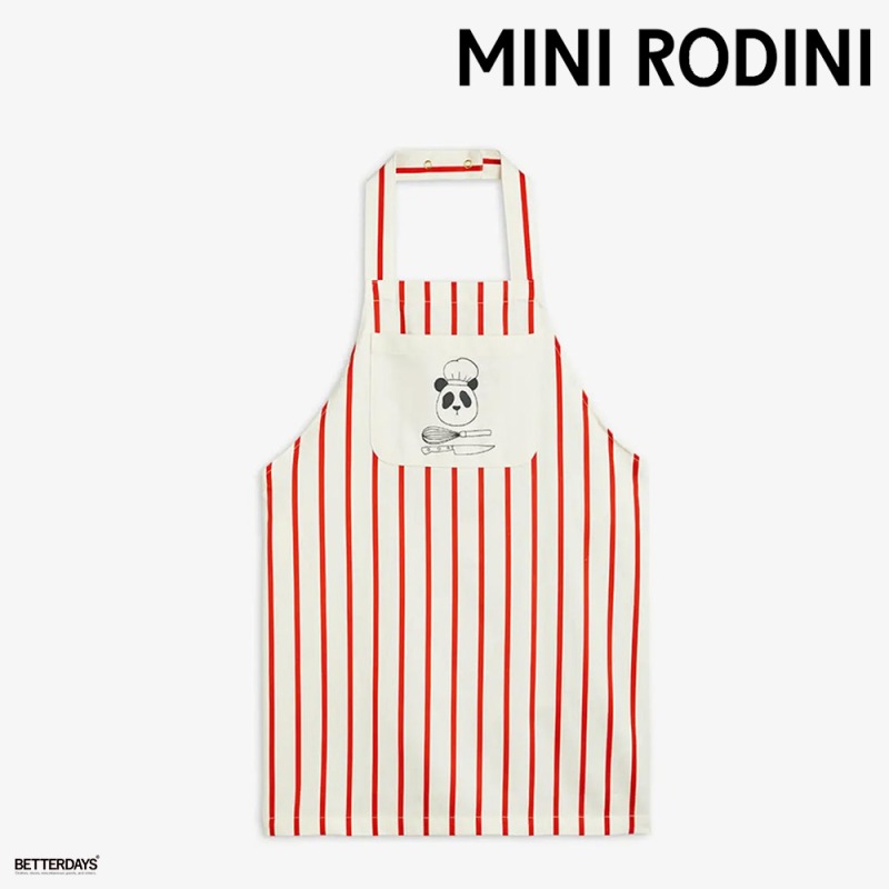 【楽天市場】エプロン キッズ ミニロディーニ シェフ パンダ CHEF PANDA APRON 【国内正規品】 mini rodini ...