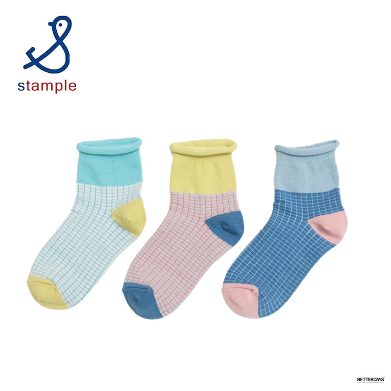 【楽天市場】靴下 キッズ スタンプル Stample ワッフル風 ショートソックス3P 3足セット 女の子 子供 保育所 幼稚園 小学生 レディース 13-21cm 72789：BETTER ...