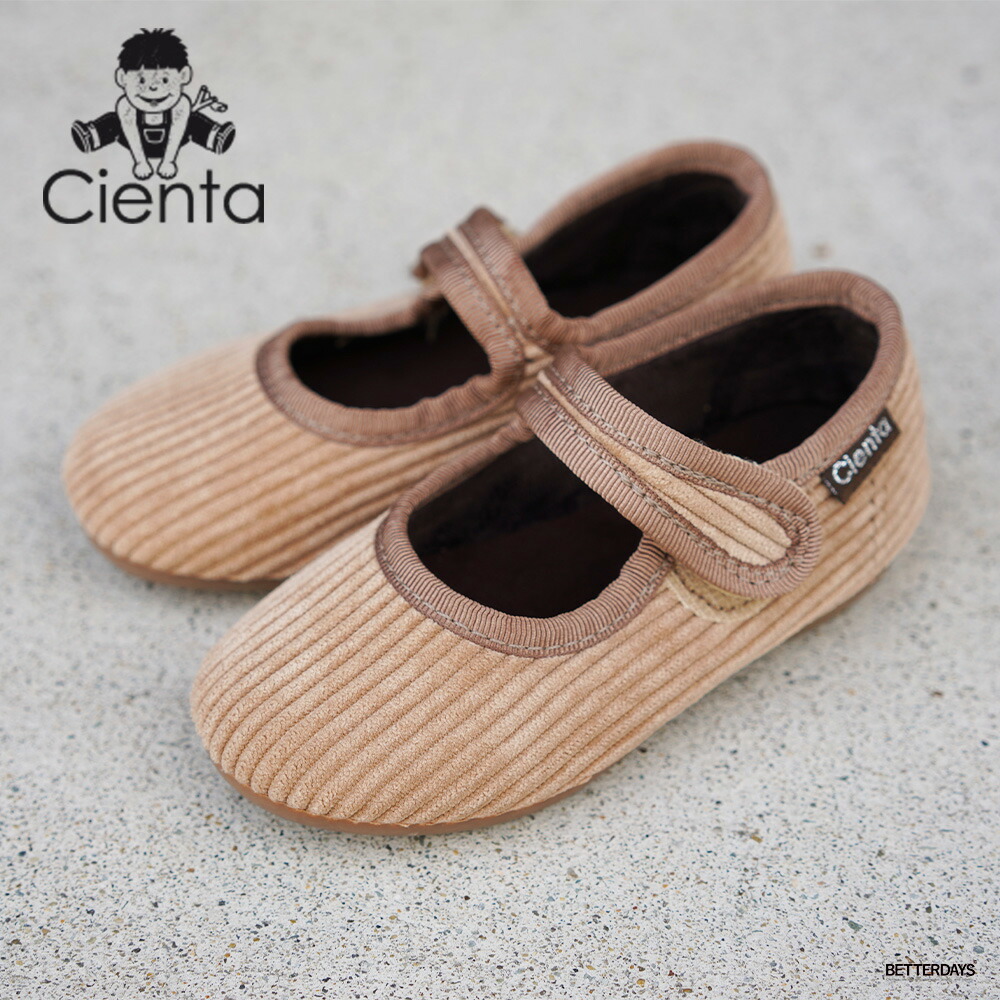 【楽天市場】ワンストラップシューズ キッズ ベビー シエンタ Cienta コーデュロイ フラットシューズ 靴 14-21cm【国内正規品 ...