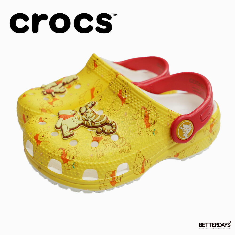 【楽天市場】サボ キッズ サンダル クロックス CROCSトドラー【国内正規品】ディズニー くまのプーさんCLASSIC DISNEY ...