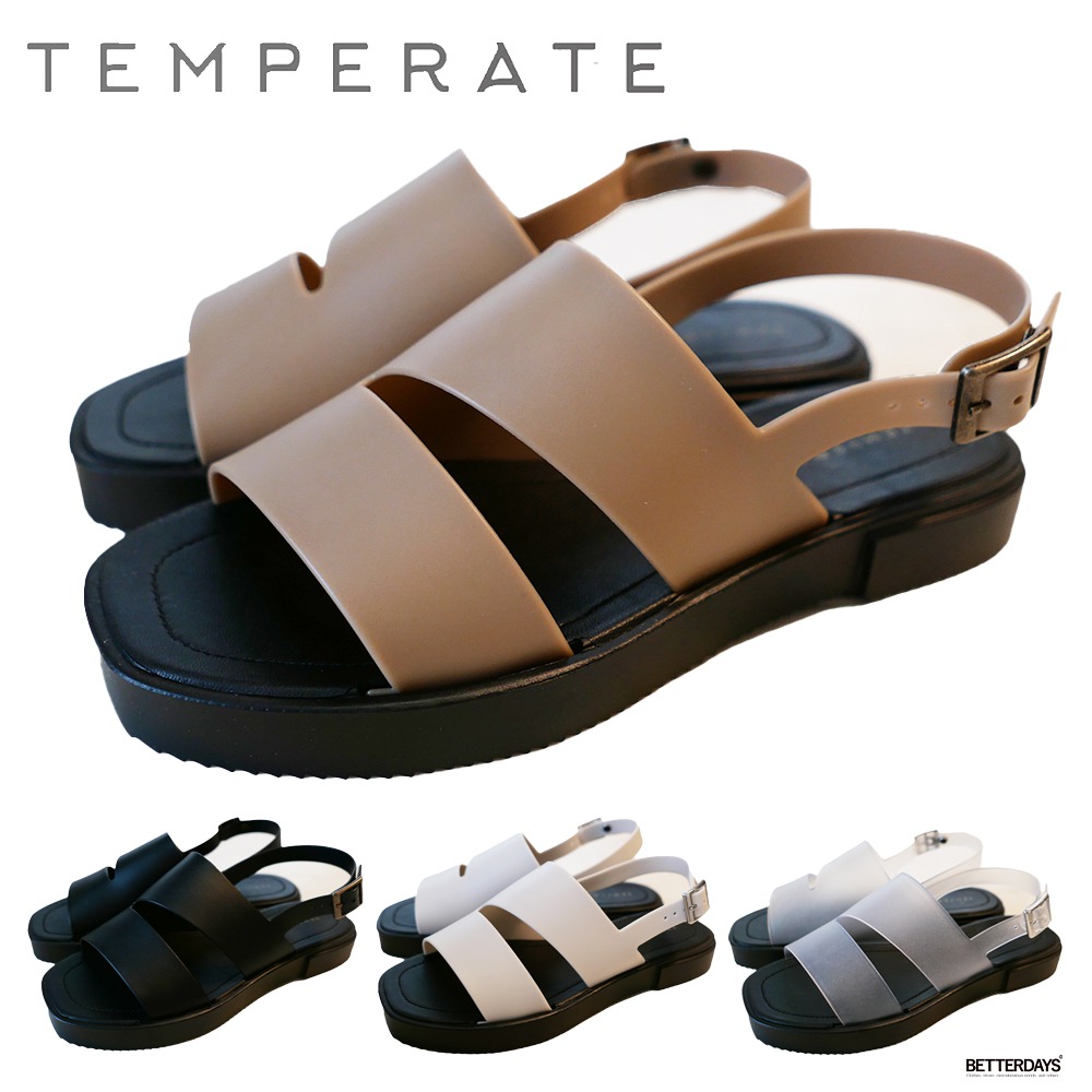 【楽天市場】【2000円OFFクーポン配布中 9月スーパーセール】サンダルレディース ラバーシューズ HOLS TEMPERATE テンパレイト 22.5-25.5cm 晴雨兼用 レイン ...