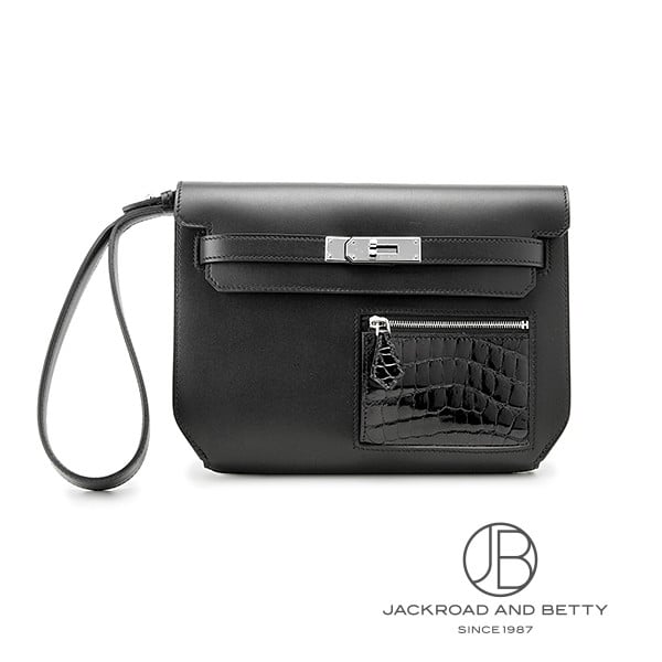 【楽天市場】エルメス HERMES ケリーデペッシュ 25 ノワール ブラック 黒 中古 バッグ/財布/小物：ベティーロード 【腕時計専門店】