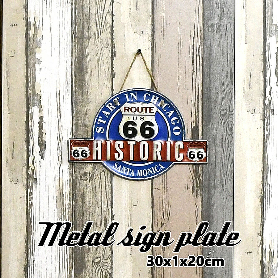 【楽天市場】期間限定ポイント15倍 サインプレート アメリカン 30×20cm おしゃれ ウォールアート アートパネル 長方形 インテリア ...