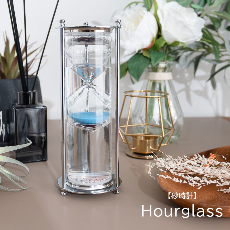 【楽天市場】砂時計 サンドタイマー シンプル おしゃれ モダン インテリア 卓上 ガラス 雑貨 プレゼント ゴールド シルバー 高さ21 幅8 ...