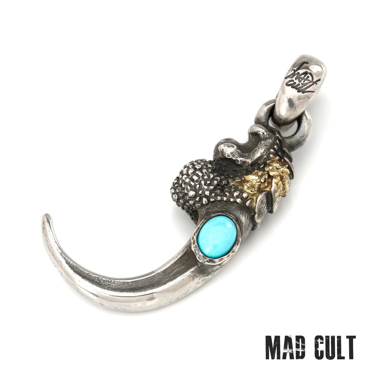 【楽天市場】マッドカルト【ワンオフカスタム（現品のみ）】 No.224 イーグルクローM/ターコイズ＆K18イエローゴールドメルティング ...