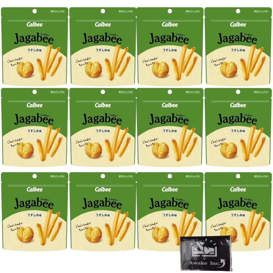 【楽天市場】Jagabee ジャガビー うすしお チャック付き パウチ 個包装 スナック菓子セット 38g 12袋 セット Awake?：BF-select