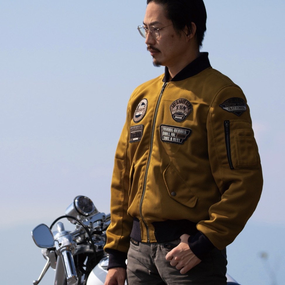 【楽天市場】【DEGNER】《24SJ-2 メッシュMA-1ジャケット》デグナー ジャケット ライディング ポリエステル メッシュ プロテクター プレゼント ブラウン Lサイズ：バイクハウス ...