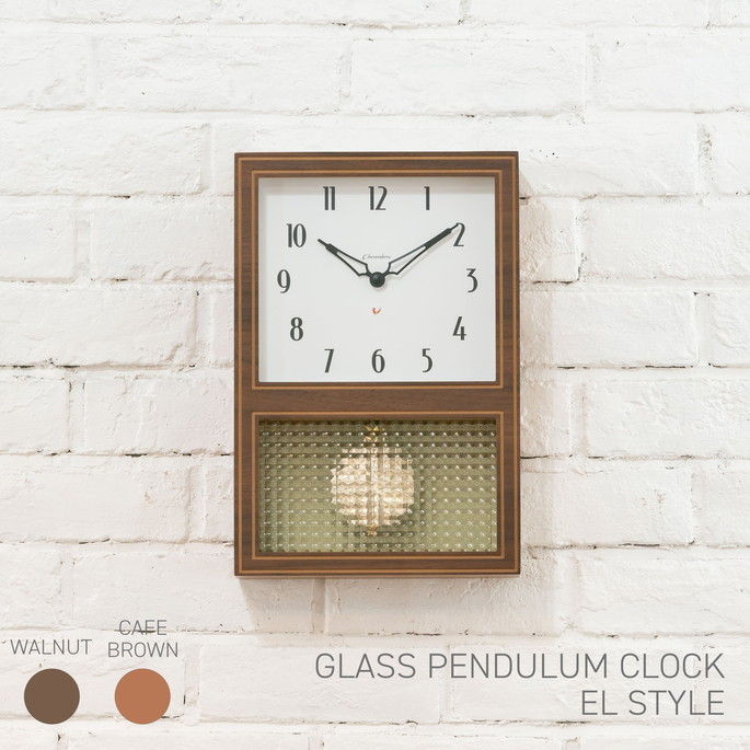 【楽天市場】時計 グラスペンデュラムクロック イーエルスタイル GLASS PENDULUM CLOCK EL STYLE インターゼロ INTERZERO CH-063 振り子時計 掛け時計 ...