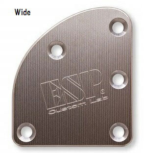 【楽天市場】ESP Custom Lab Parts T-5 Neck Set Plate Titan Wide [ESP純正パーツ][ネック ...