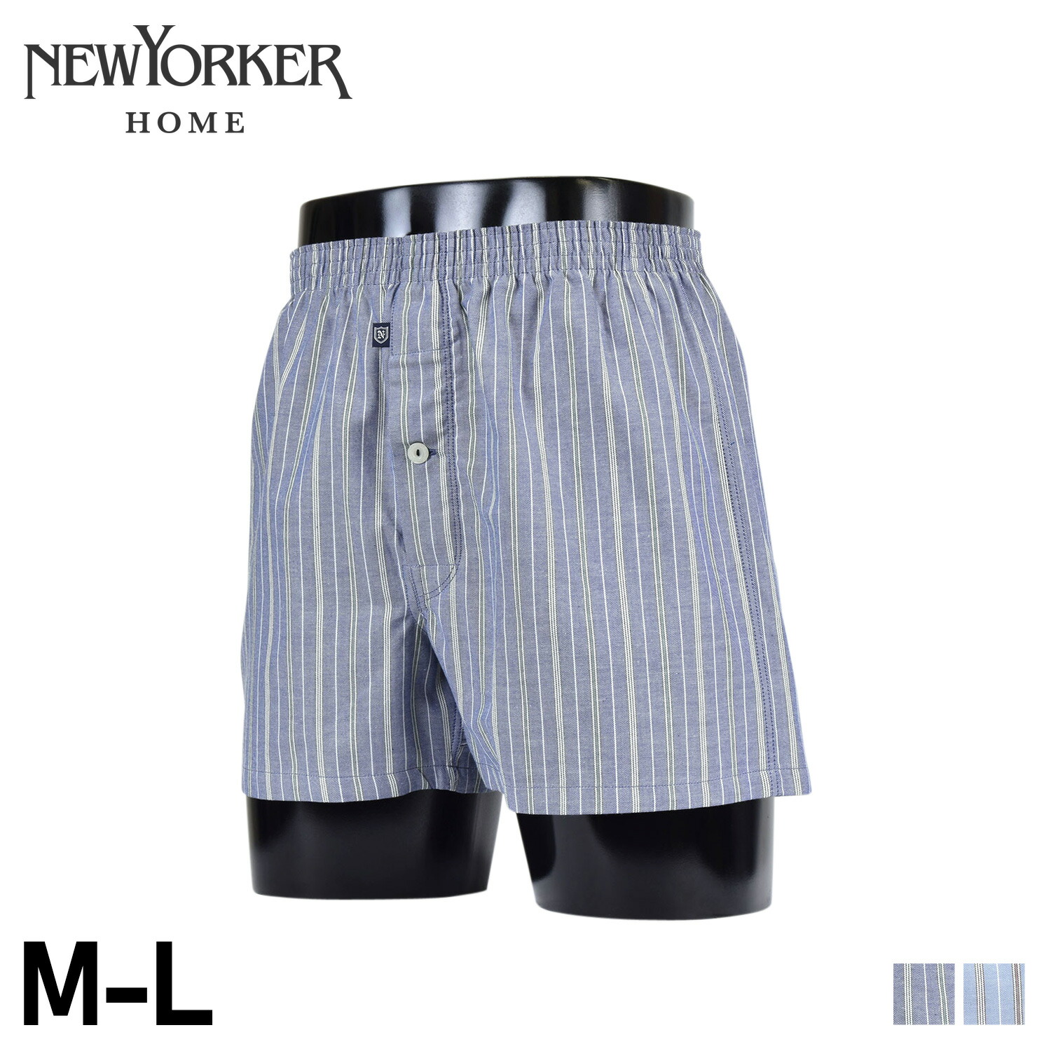 【楽天市場】NEWYORKER HOME TRUNKS ニューヨーカーホーム トランクス 下着 インナー アンダーウェア パンツ メンズ 前開き メンズ下着 男性 ブルー ライトブルー ...