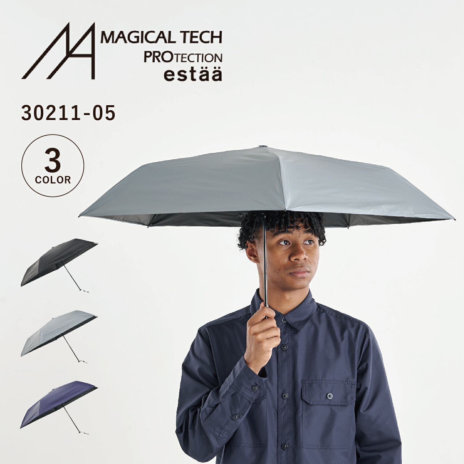 【楽天市場】MAGICAL TECH MAGICAL TECH PROTECTION estaa 50cm マジカルテック 日傘 折りたたみ ...