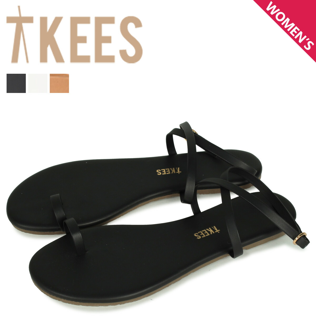 【楽天市場】【最大1000円OFFクーポン配布中】 Tkees PHOEBE ティキーズ フィービー サンダル ビーチサンダル レディース ...