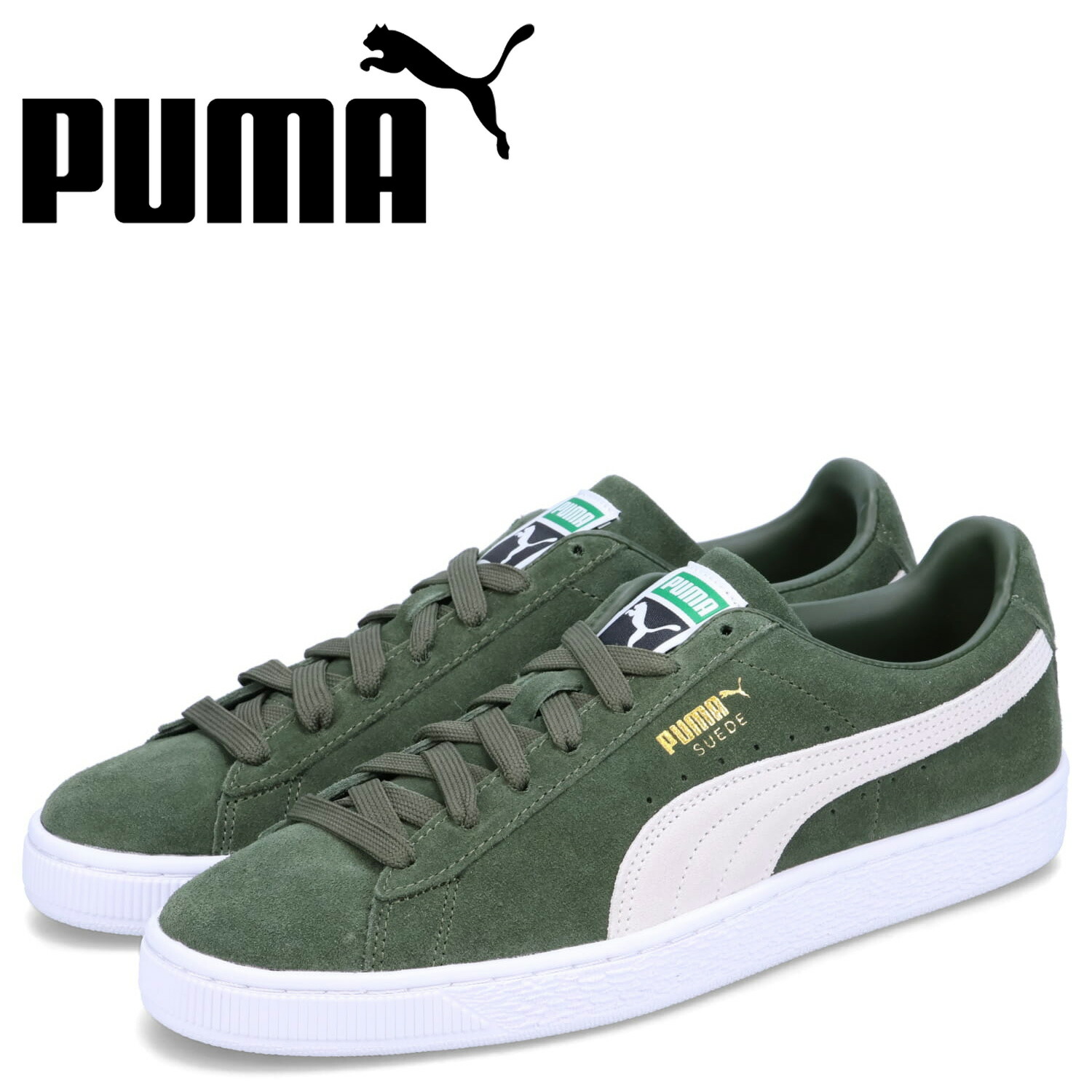 【楽天市場】PUMA SUEDE CLASSIC 21 プーマ スウェード クラシック 21 スニーカー メンズ スエード オリーブ ...