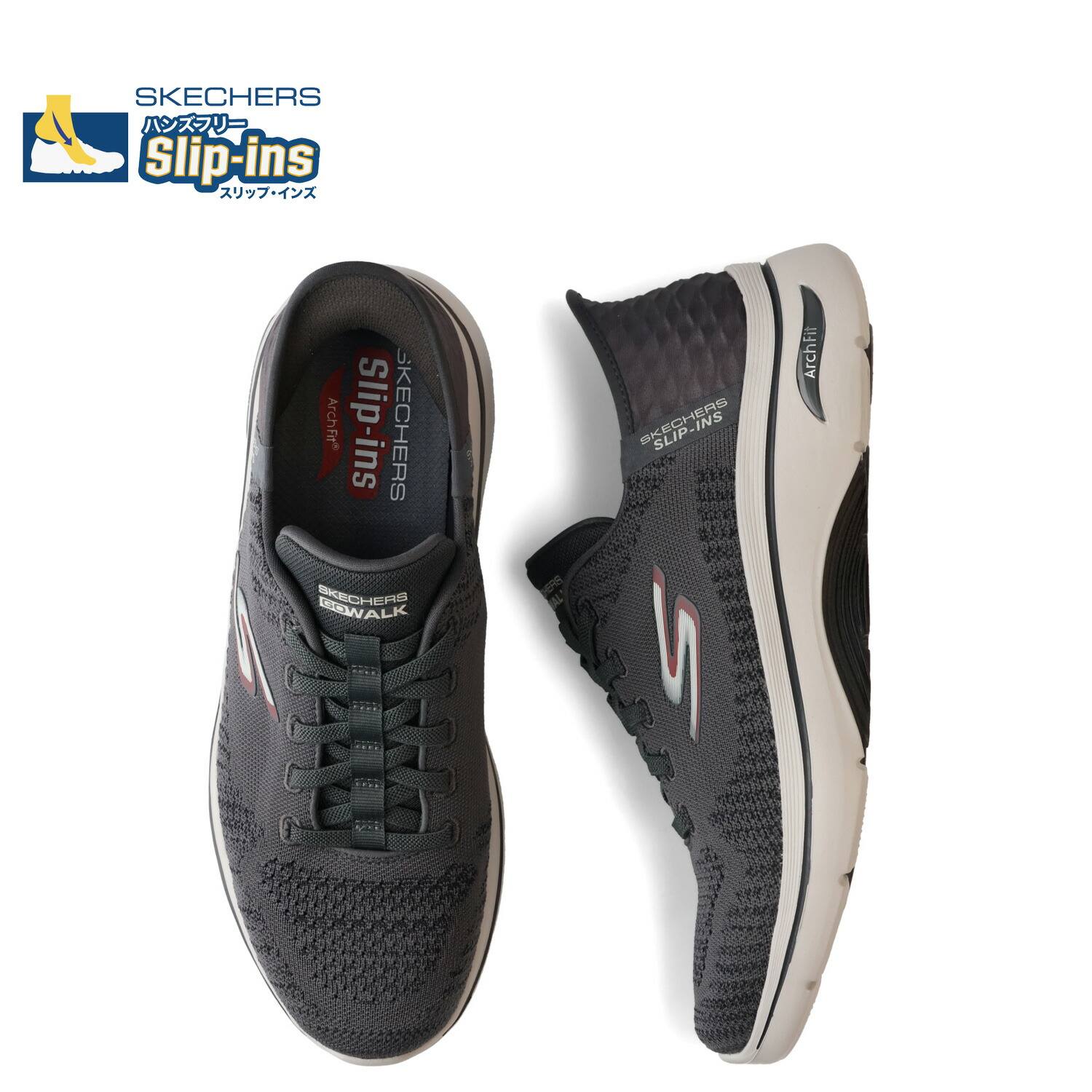 【楽天市場】SKECHERS SLIP-INS GOWALK ARCH FIT 2.0 GRAND スケッチャーズ スリップインズ ゴー ...