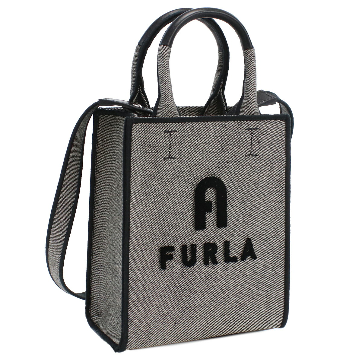 【楽天市場】フルラ FURLA FURLA OPPORTUNITY ハンドバッグ ブランド ショルダー付 2way WB00831 BX1550 G4100 GRIGIO+NERO グレー系 ...