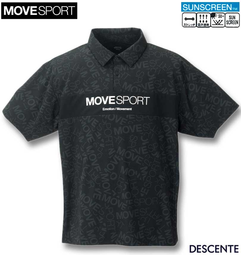 【楽天市場】大きいサイズ メンズ MOVESPORT SUNSCREEN ミニ鹿の子 総柄 グラフィック 半袖 ポロシャツ ブラック×ブラック 3L 4L 5L 6L 送料無料：大きいサイズの ...