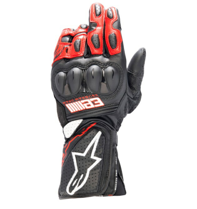 【楽天市場】MM93 TWIN RING v2 LEATHER グローブ ASIA 1342 BLACK BRIGHT RED WHITE ...