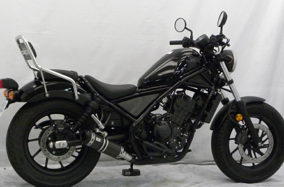 【楽天市場】スリップオンマフラー ビレットタイプ ブラックカーボン仕様 ウイルズウィン（WirusWin） レブル250（Rebel250）2BK-MC49：バイク メンテ館