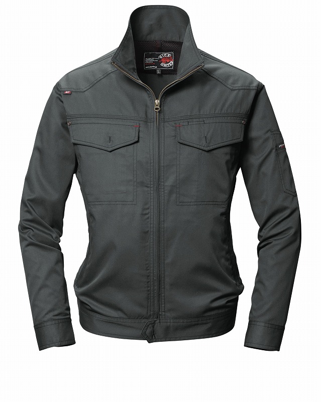 【楽天市場】BURTLE バートル 1101 長袖ジャケット ストームグレー LLサイズ 春夏用 メンズ 上着 ブルゾン 制電ケア 作業服 作業着 ユニホーム 1101シリーズ：バイクマン 楽天市場店