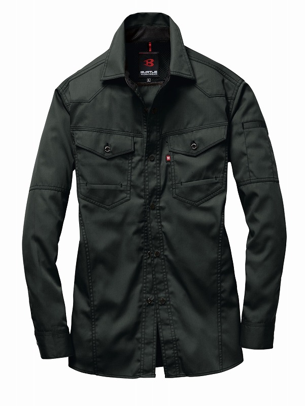 【楽天市場】BURTLE バートル 1515 長袖シャツ ザック 5Lサイズ オールシーズン ユニセックス 制電ケア 作業服 作業着 ユニホーム 1501/1511シリーズ：バイクマン 楽天市場店