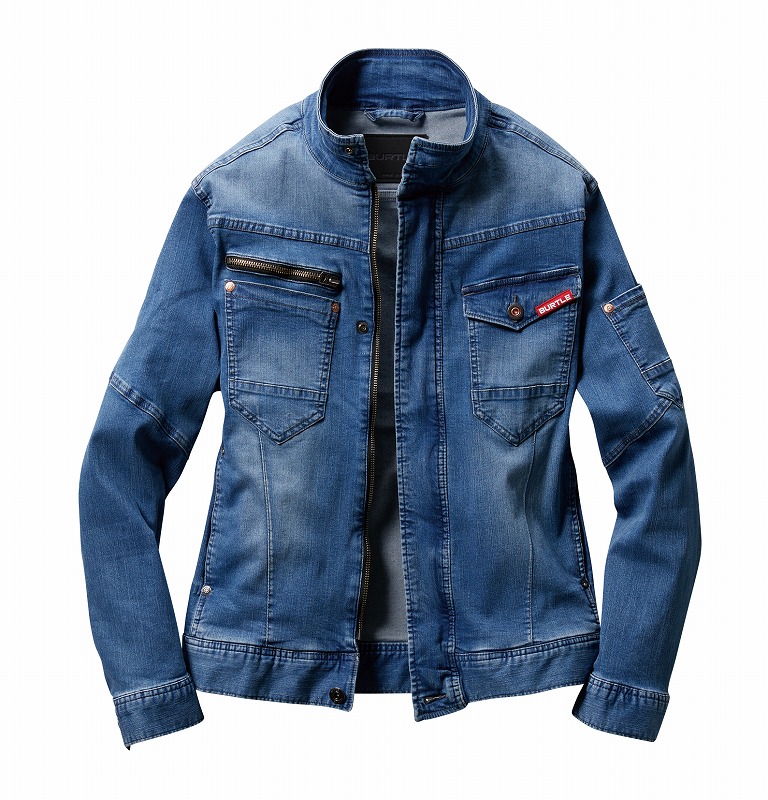 【楽天市場】BURTLE バートル 591D 長袖デニムジャケット インディゴ Lサイズ 春夏用 メンズ 上着 ブルゾン ストレッチ 作業服 作業着 ユニホーム レジャー 591Dシリーズ ...