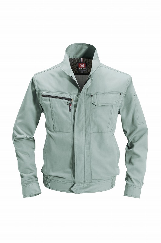 【楽天市場】BURTLE バートル 6051 長袖ブルゾン アースグリーン Lサイズ 秋冬用 メンズ 上着 ジャケット 制電ケア 作業服 作業着 ユニホーム 6051シリーズ：バイクマン 楽天市場店