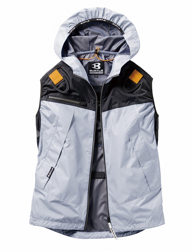 【楽天市場】BURTLE バートル AC1094 エアークラフトパーカーベスト 服のみ シルバー LLサイズ ユニセックス チョッキ 熱中症対策 UVカット 撥水防汚 作業服 作業着 釣り ...