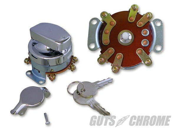 【楽天市場】GUTS CHROME ガッツ クローム 5200-4021 FLタイプ イグニッションスイッチ ガッツ クローム 5200 ...
