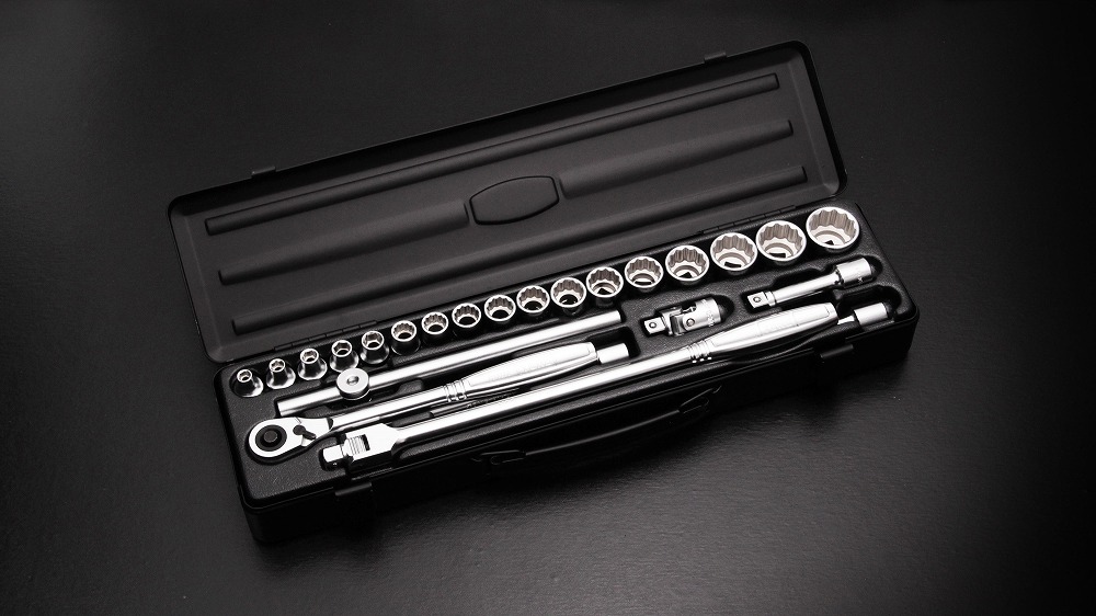 【楽天市場】トネ CX3172BK ソケットレンチセット ブラック 9.5sq 工具セット TONE：バイクマン 楽天市場店