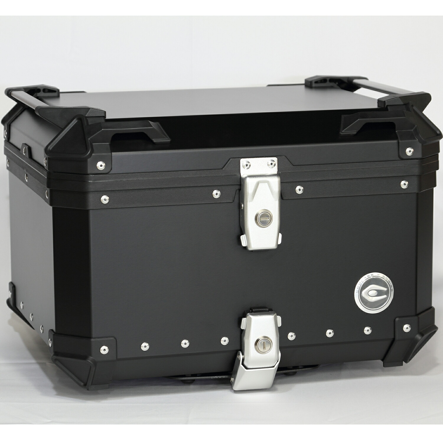【楽天市場】クーケース COOCASE 55L アルミトップケース ブラック BSK-CCX550B バイクシート神戸 リアボックス 原付 トップケース フルフェイス対応 取付ベース付 簡単 ...