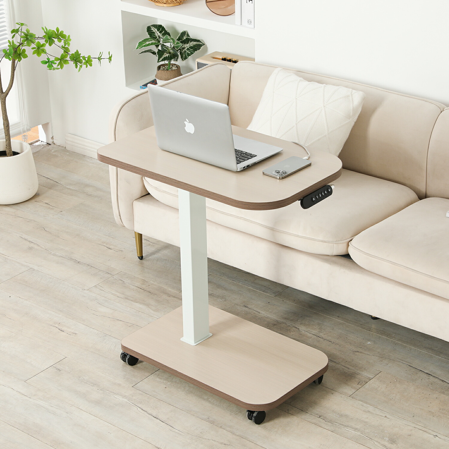 【楽天市場】「最大2,025円オフクーポン配布中」昇降デスク 電動 bilbil 昇降式サイドテーブル 電動昇降式パソコンデスク デスク 幅 ...