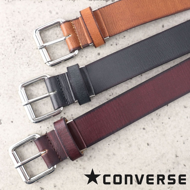 【楽天市場】コンバース ベルト メンズ レディース ブランド CONVERS シンプル ビジネス カジュアル 黒 ブラック 茶色 ブラウン ...