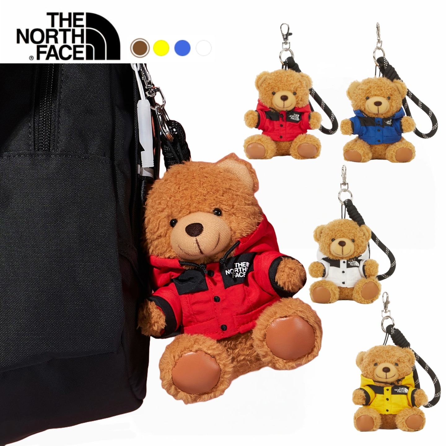 【楽天市場】★6/25限定★エントリーで最大100％ポイントバック 【100%正規品】ノースフェイス キーリング MT BEAR KEYRING キーホルダー クマキーリング 韓国ノース ...